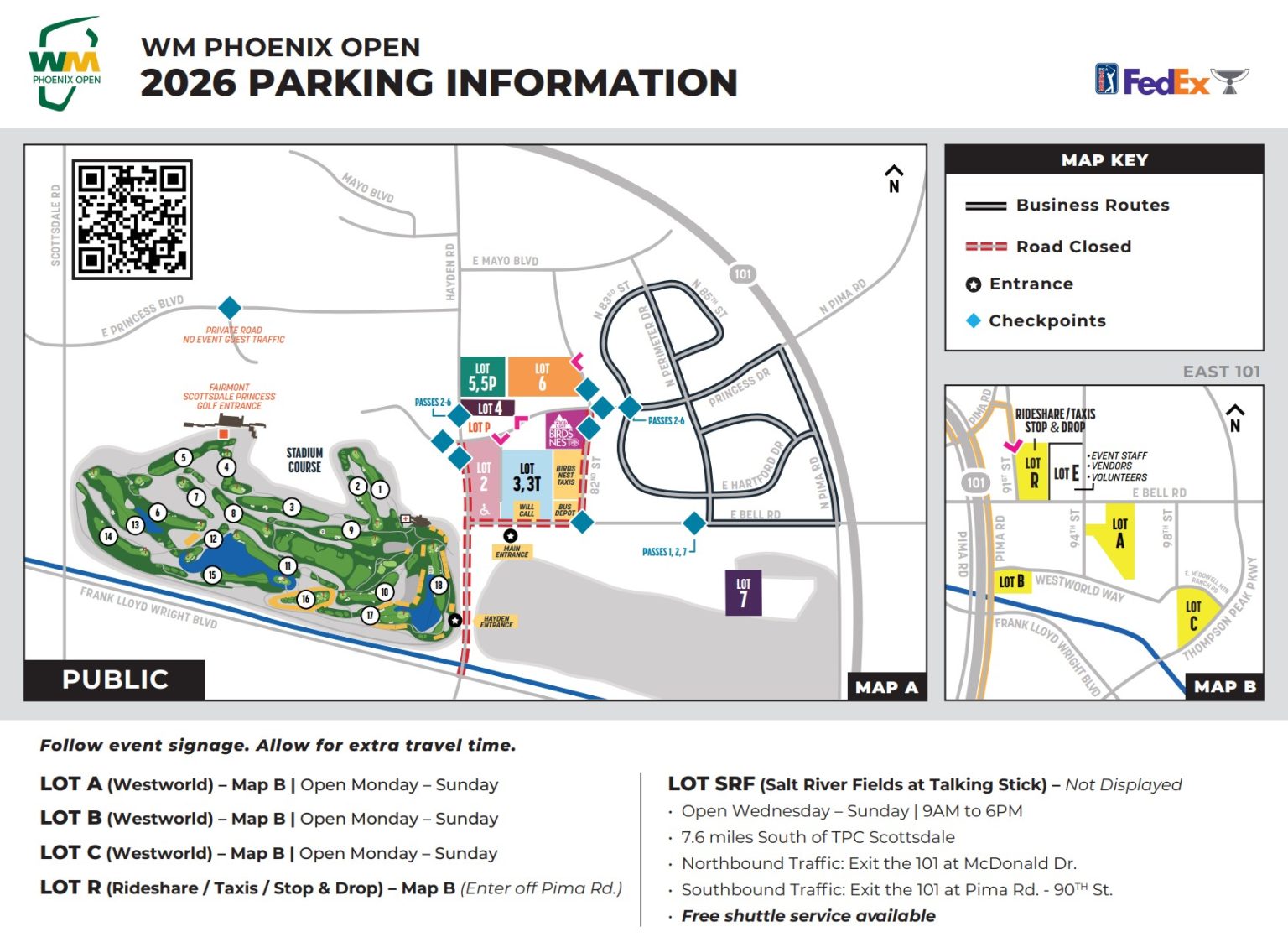 Parking-and-directions - Official Website of the WM Phoenix Open